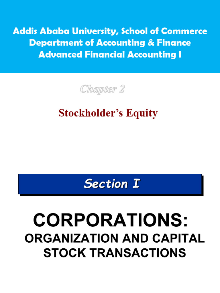 Accounting for Common Stock Transactions | PDF | Stocks | Dividend