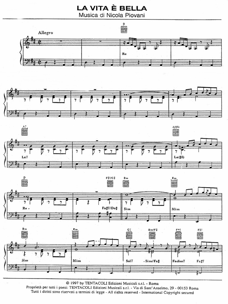 La Vita È Bella | PDF