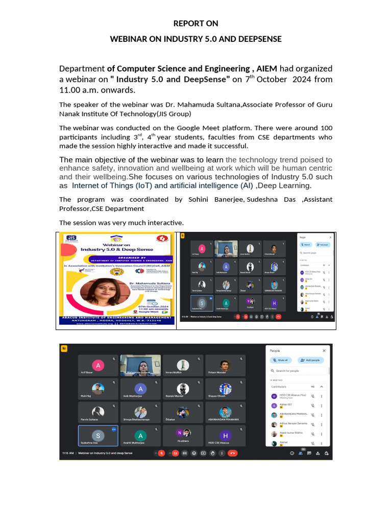 Webinar Report | PDF