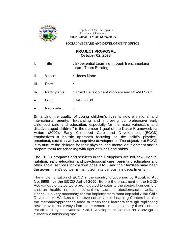 Field Trip Proposal 2023 | PDF | Behavioural Sciences | Psychology