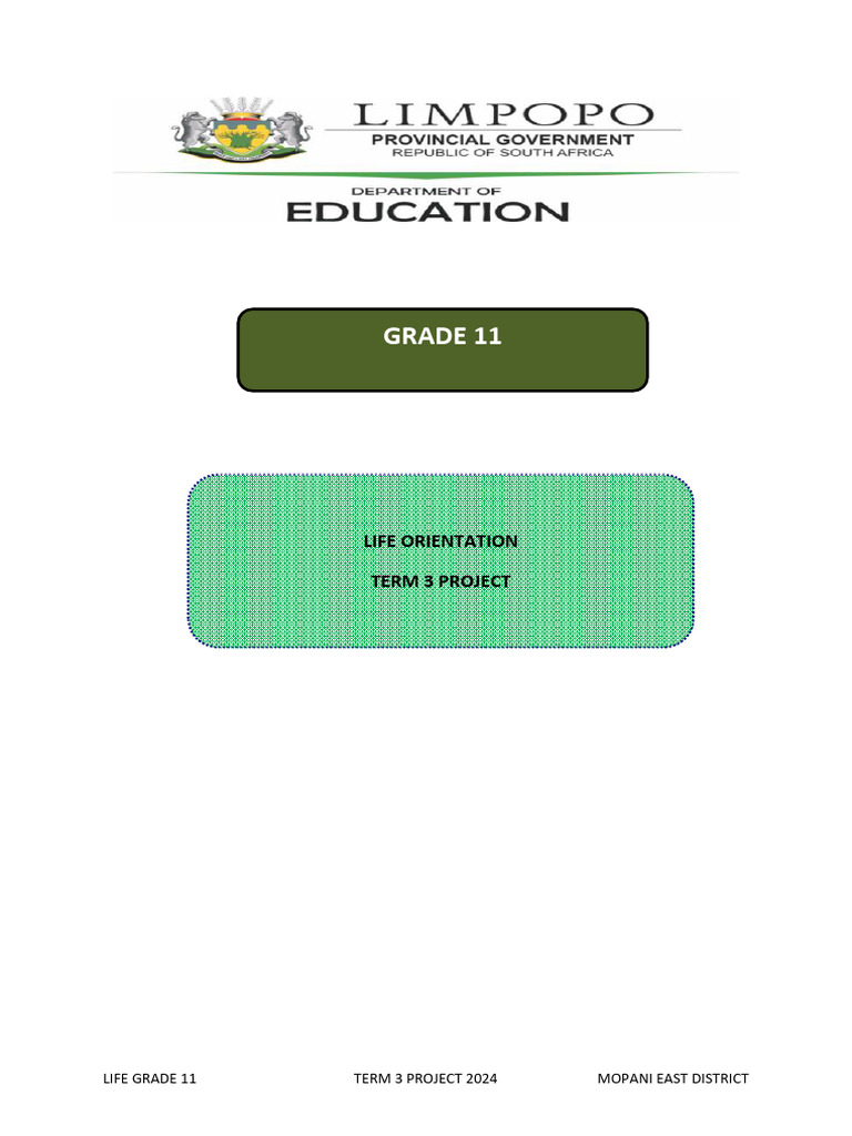 Grade 11 Lifestyle Choices Project | PDF | Well Being | Behavior