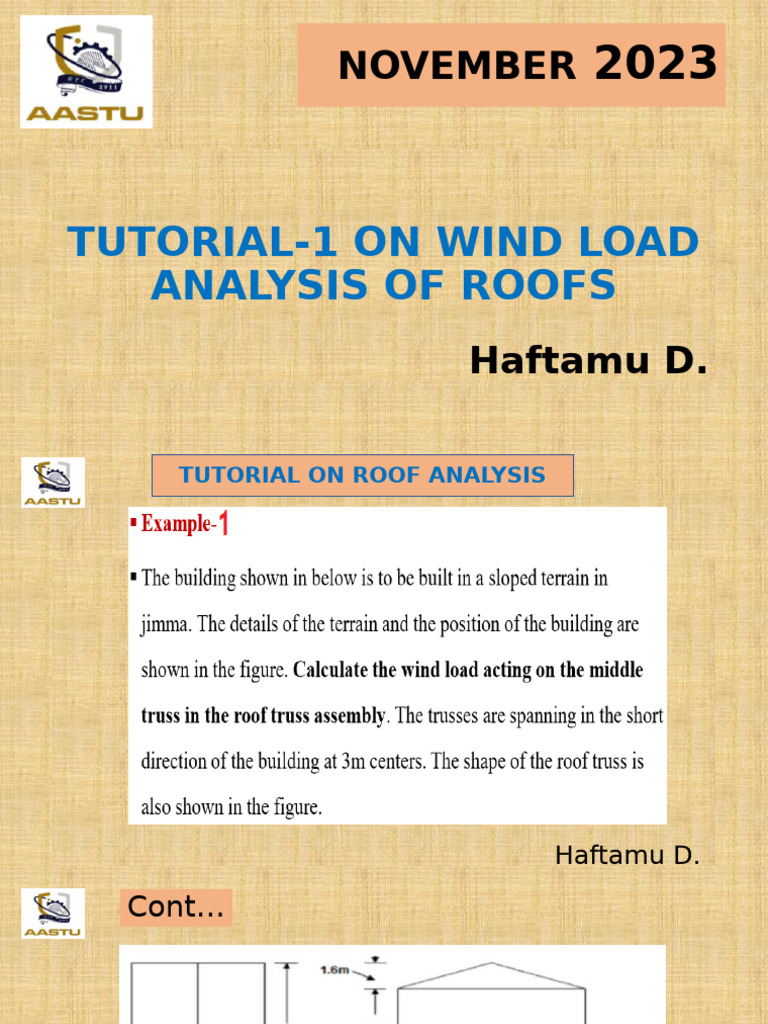 Wind Load Analysis Tutorial Class | PDF