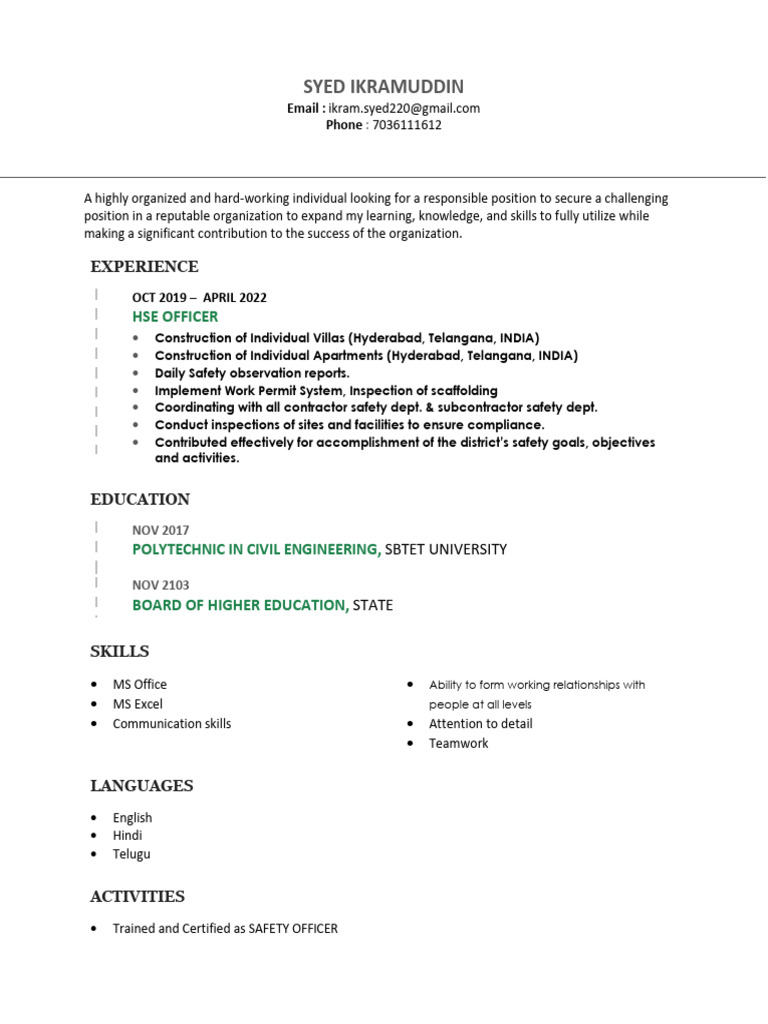 Ikram - Resume | PDF