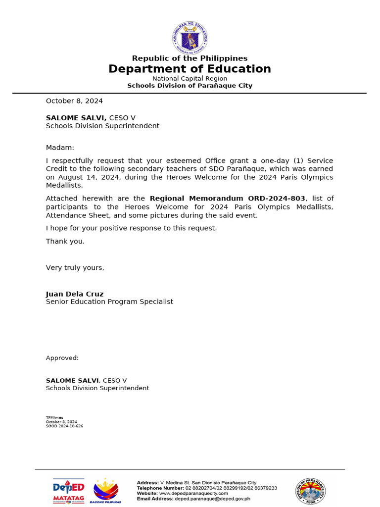 Request for Service Credit for Teachers | PDF