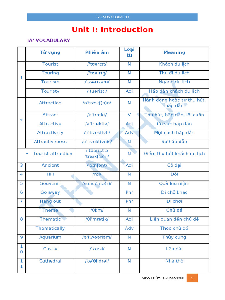 Unit I - Global Friends 11 | PDF
