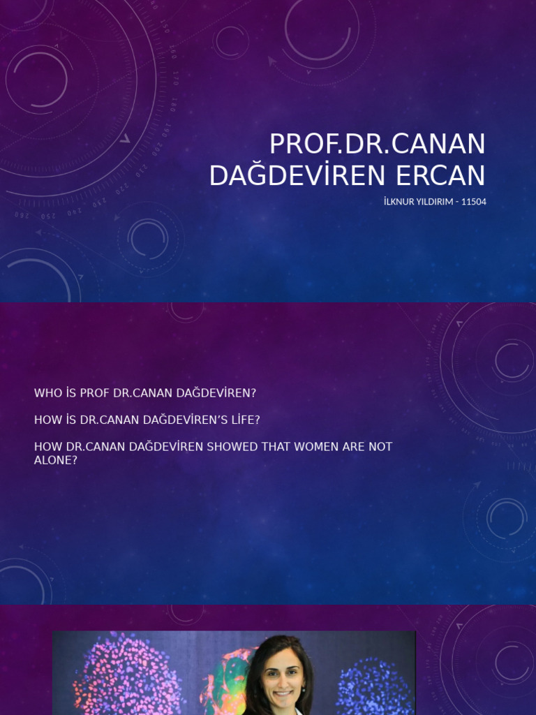 Prof. Dr. Canan Dağdeviren's Journey | PDF | Science & Mathematics