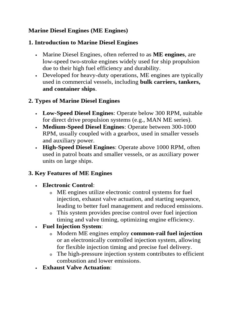 me engine | PDF | Diesel Engine | Internal Combustion Engine