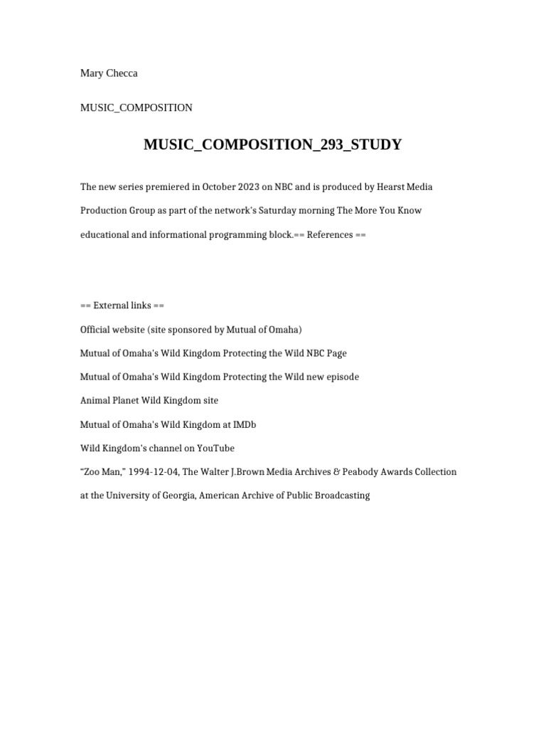Music Composition 293 Study | PDF | Travel | Art