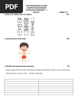 LKG Evs Annual Question Paper | PDF