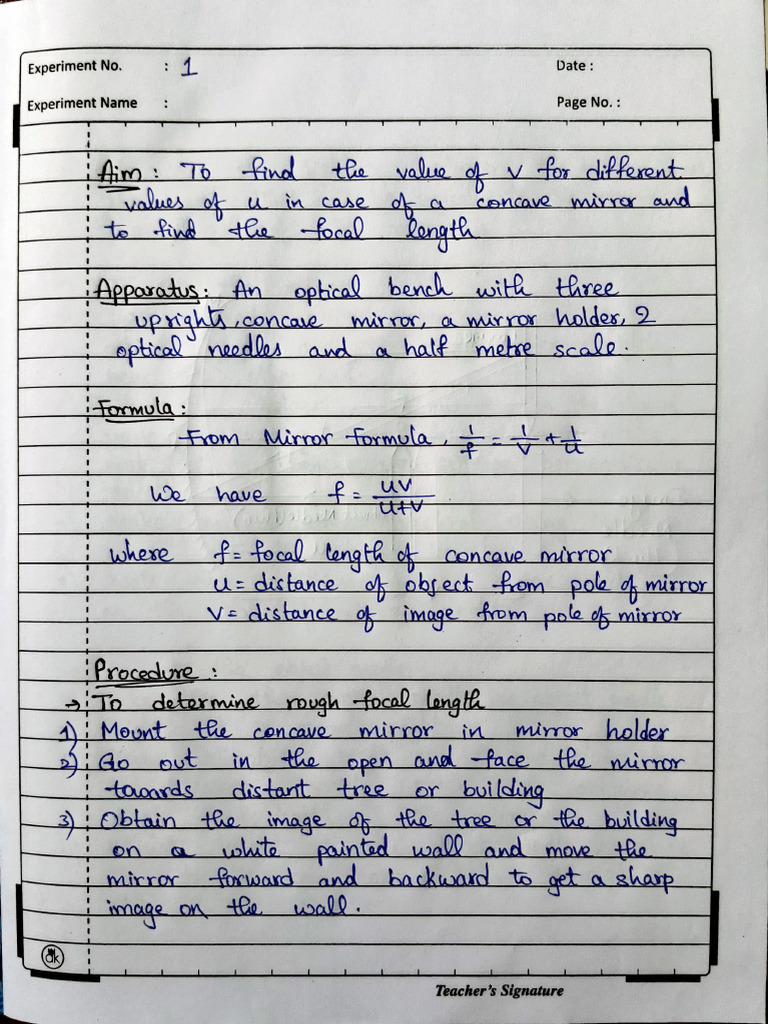 Physics Experimental Record | PDF
