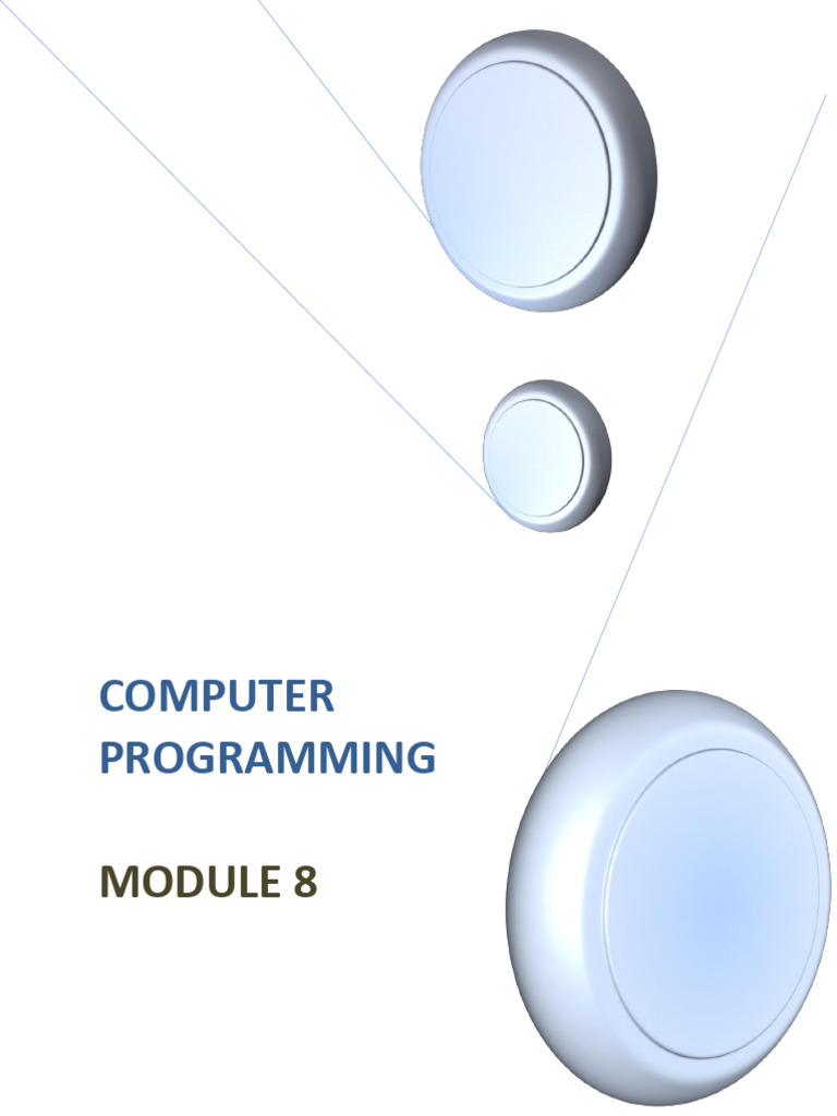 MODULE-8 | PDF | Algorithms | Computer Program