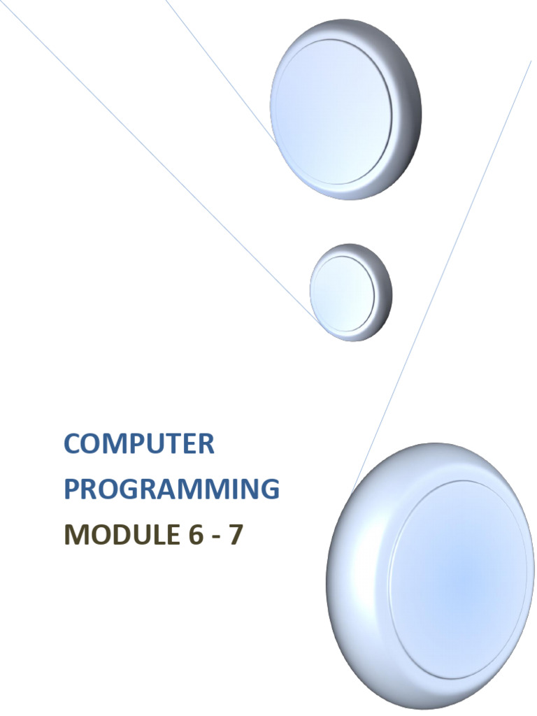 MODULE-6-7 | PDF | Control Flow | Computer Engineering