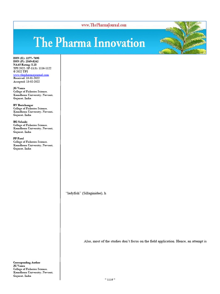 350 GHB | PDF | Aquaculture | Fish