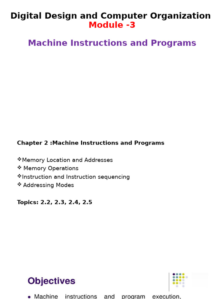 DDCO Module 3 Chapter2 Final | PDF | Assembly Language | Bit