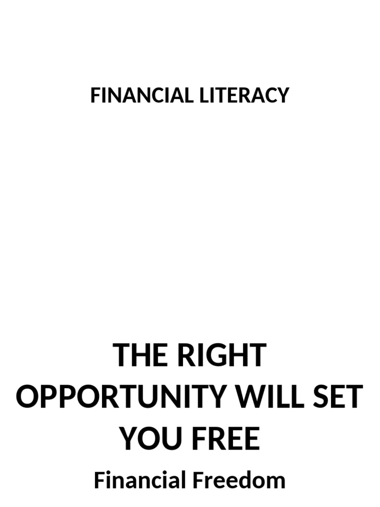 Financial Literacy Module | PDF | Debt | Expense