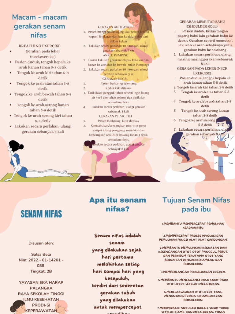 Salsa Bela - 2B Leaflet (Senam Nifas) | PDF