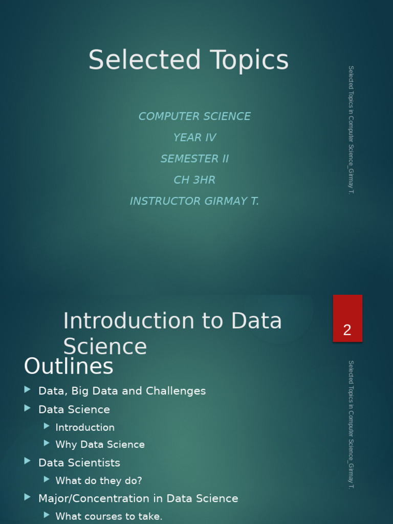 Introduction To Data Science - Infolink College | PDF | Data Science ...