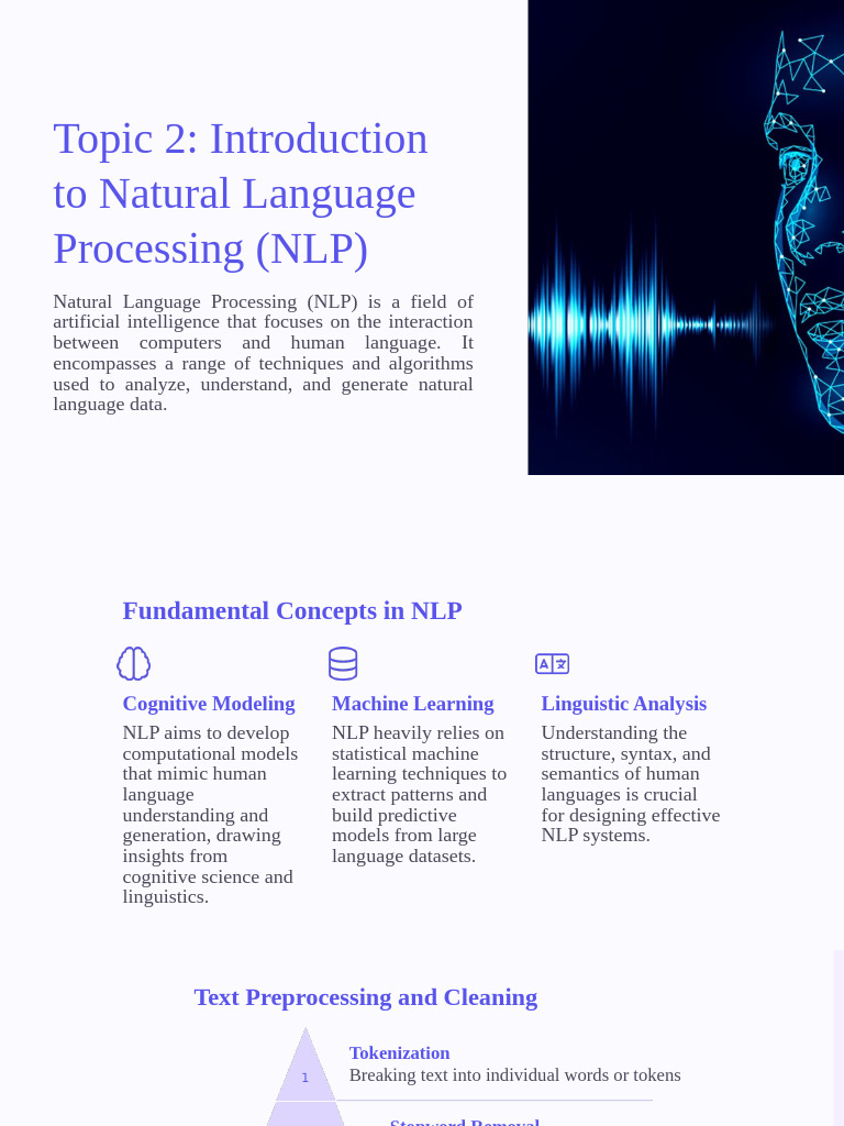 Topic 2: Introduction To Natural Language Processing (NLP) | PDF | Machine Learning | Semantics
