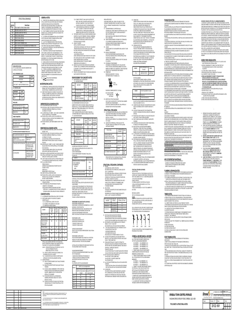 Structural Drawings: Sheet No. Sheet Name | PDF | Concrete | Foundation ...