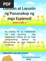 Dahilan at Layunin NG Pananakop NG Mga Espanyol: Week 2-Day 1 | PDF