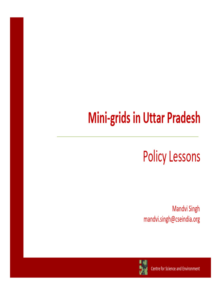 Up Minigrid Companies Tarrif | PDF | Electrical Grid | Tariff