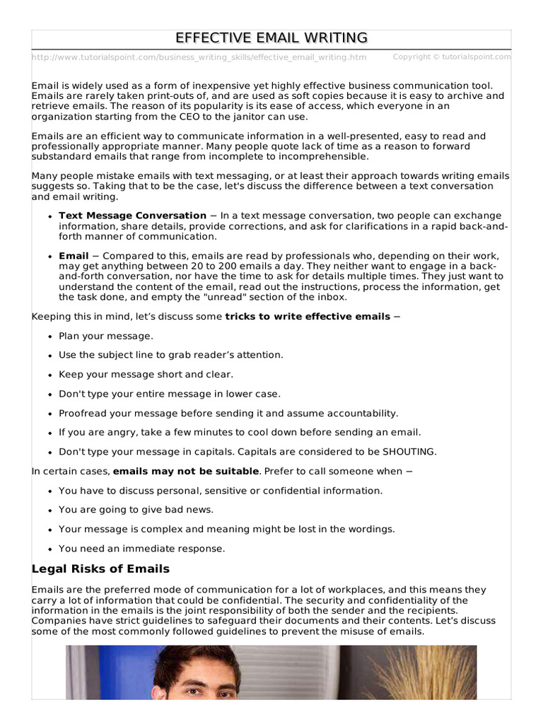 effective_email_writing | PDF | Text Messaging | Communication