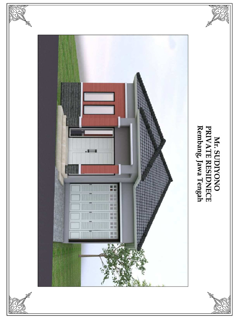 155 07 19 Denah 3D Rab R01 | PDF | Griya & Taman