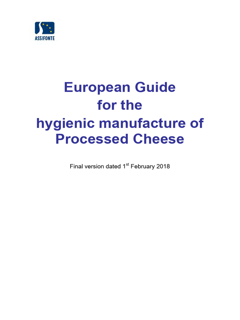 Biosafety FH Guidance Manuf-Process-Cheese en | PDF | Food Safety | Hazards