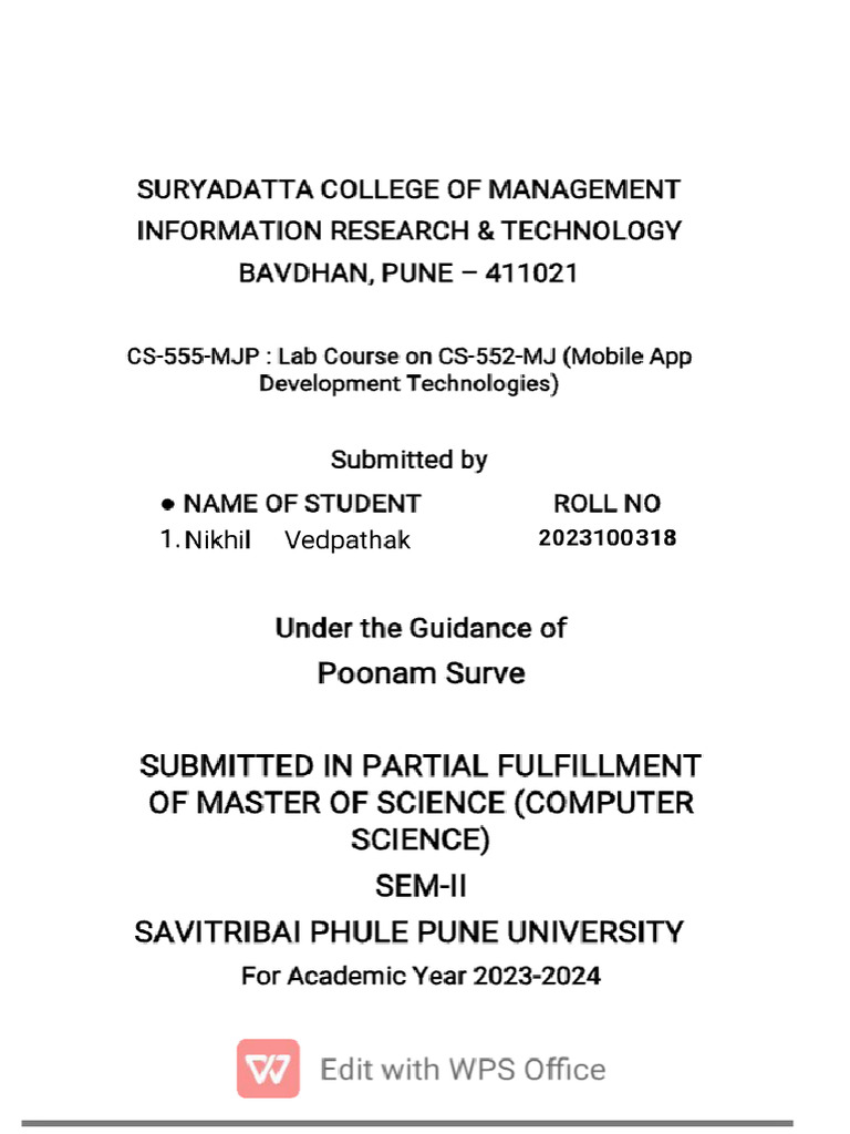 Genral of Android Practical Nikhil | PDF | Android (Operating System) | Application Software