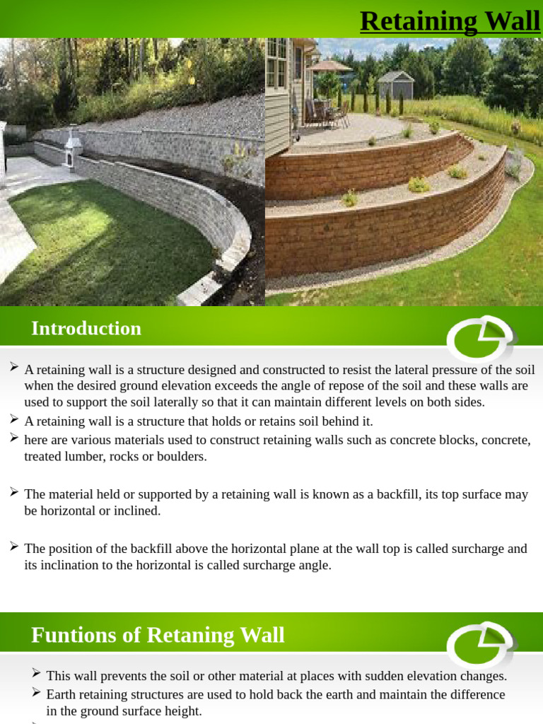 Retaining Wall | PDF | Building Engineering | Civil Engineering