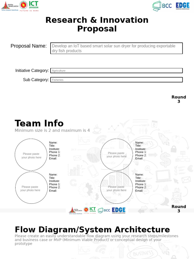 RIC RI Proposal Template V3 | PDF | Internet Of Things | Innovation