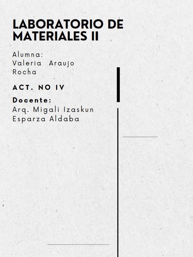 Act.04 Valeria Araujo Rocha | PDF | Paneles de yeso | Materiales