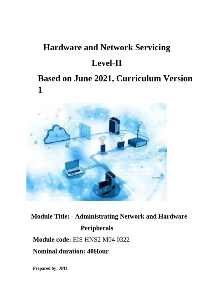 Administrating Network and Hardware TTLM UNIT 1-4 | PDF | Network Topology | Computer Network
