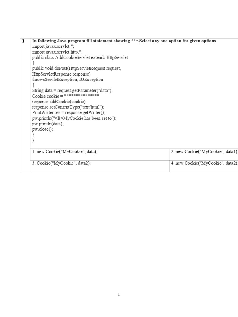 AJP QB | PDF | Method (Computer Programming) | Port (Computer Networking)