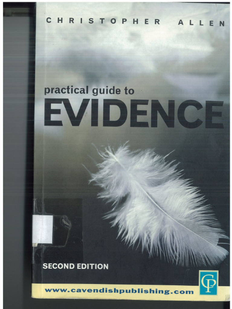 Practical Guide To Evidence | PDF