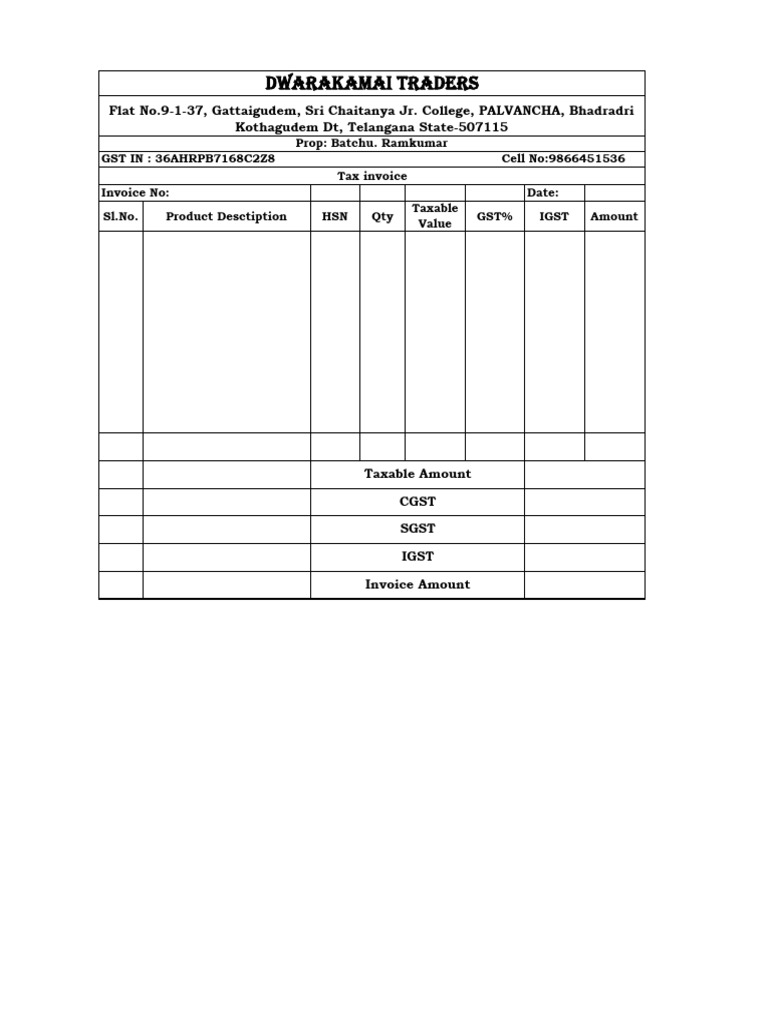 Dwaraka Traders | PDF
