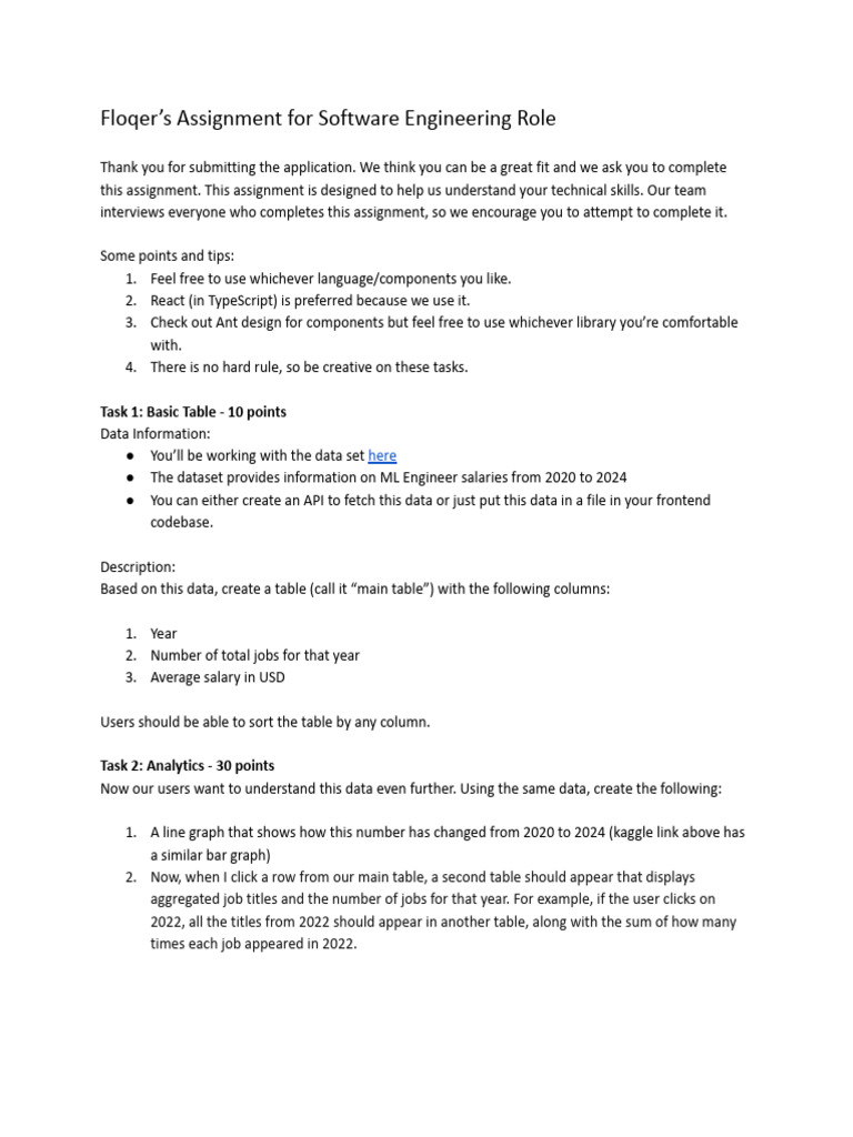 Floqer Assignment Software Developer | PDF | Computer Science | Software Engineering