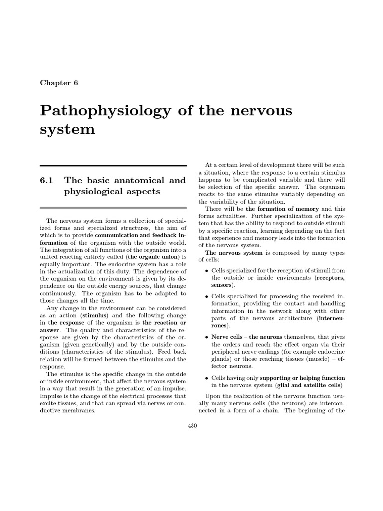 Patofisiologi SSP 1 | PDF | Nervous System | Central Nervous System