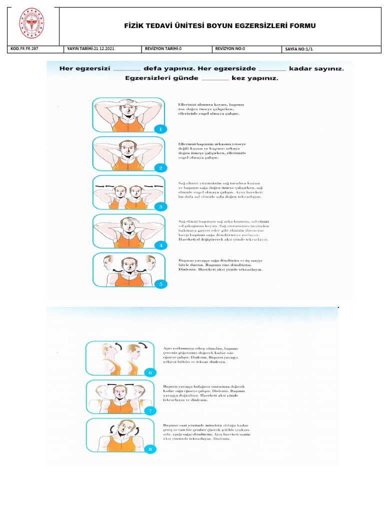 Boyun Egzersiz Formupdf | PDF