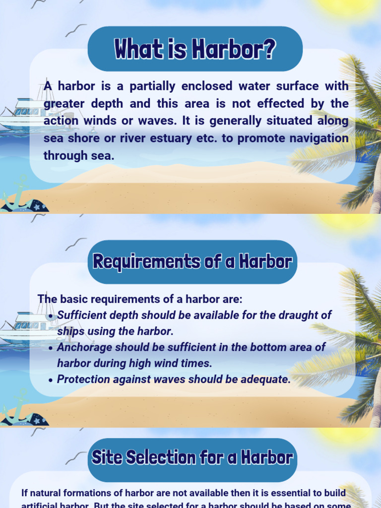 Types of Harbor | PDF | Harbor | Sea