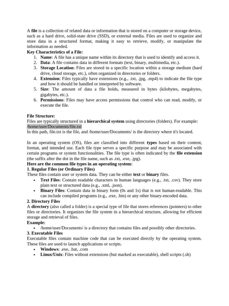 Operating System Unit -5 | PDF | File System | Computer File Operating System Unit -5 | PDF | File System | Computer File
