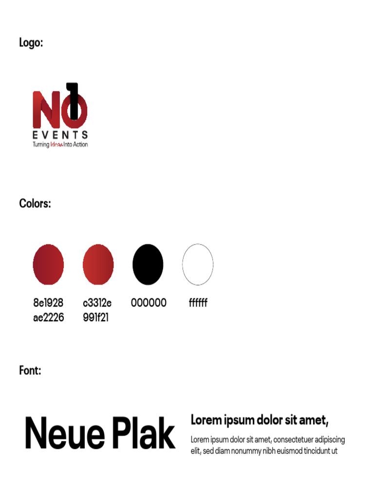 Number One Events Logo New | PDF