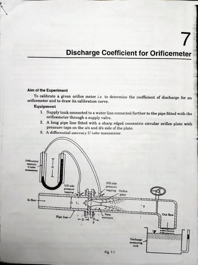 Discharge Coefficient For Orificemeter | PDF | Applied And ...