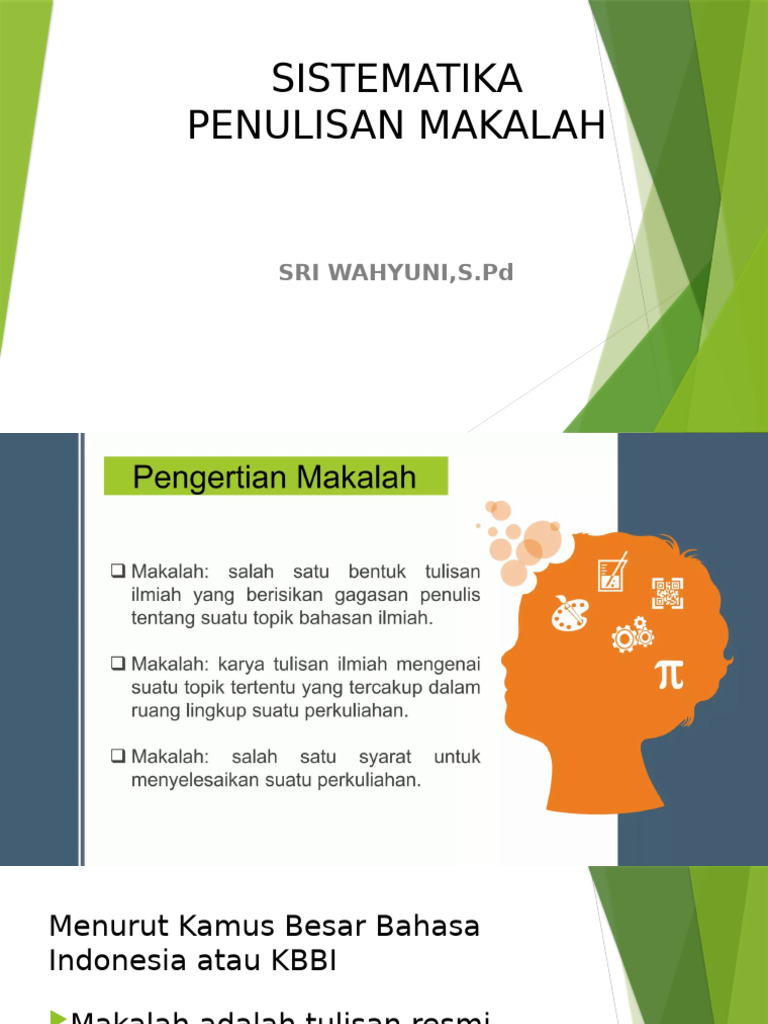 Sistematika Penulisan MAKALAH | PDF