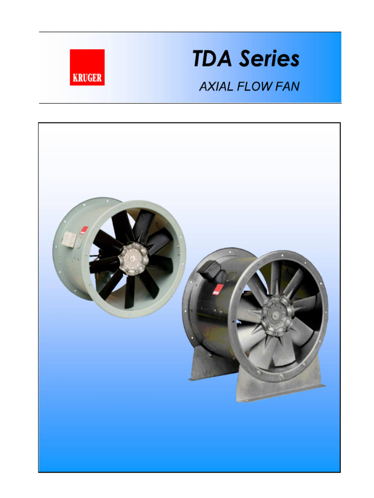 Kruger TDA Series Fan Specifications | PDF | Manufactured Goods ...