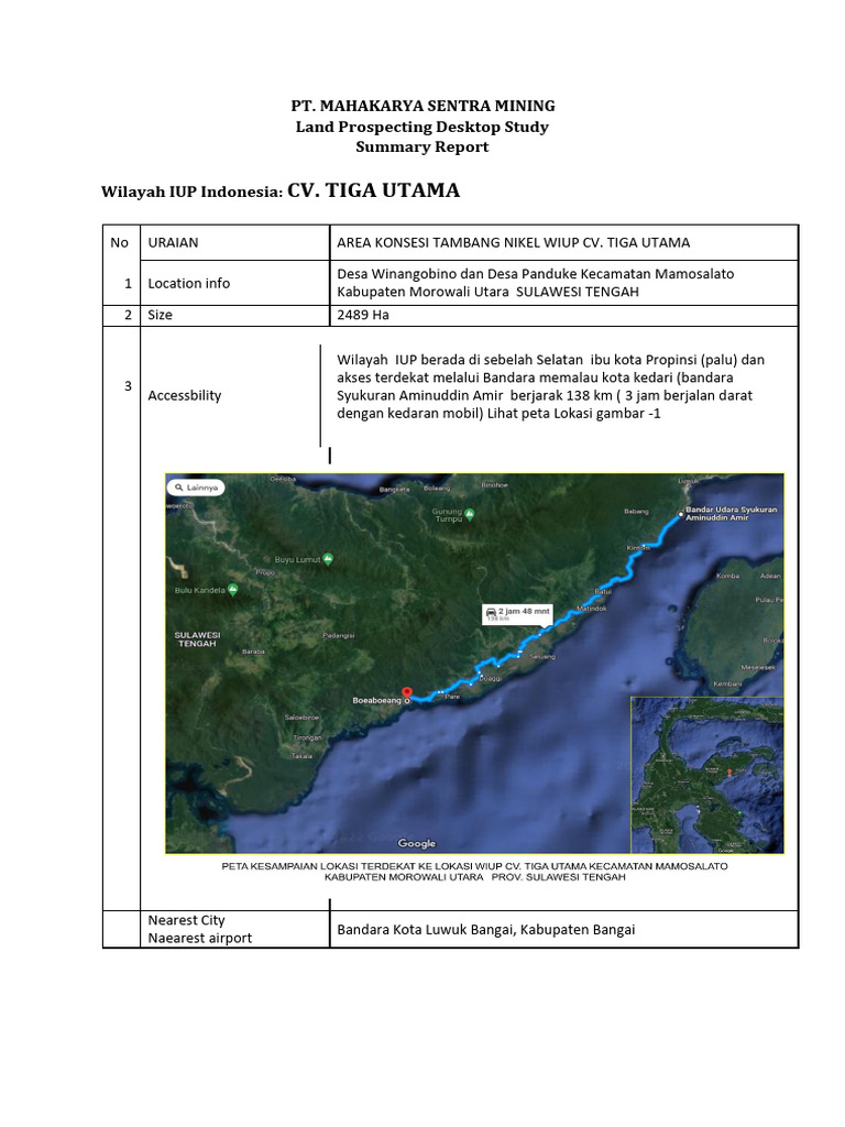 CV Tiga Utama Studi Desktop Revisi +data Bor | PDF
