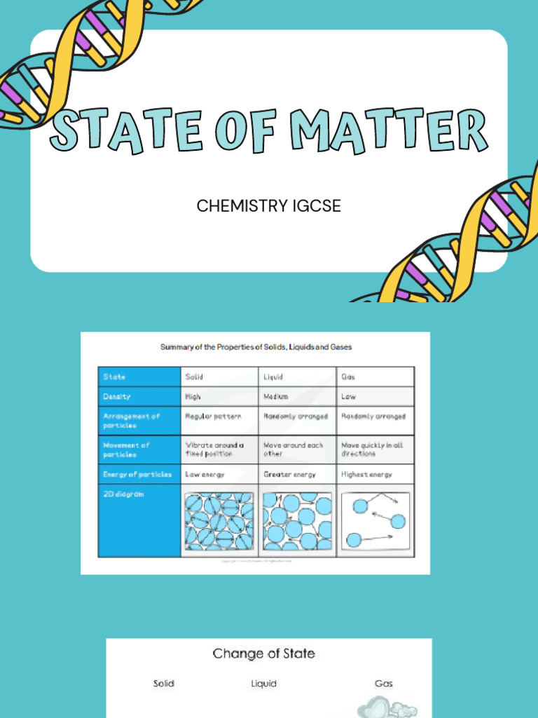 CHEMISTRY (State of Matter Liquid, Solid, Gas) | PDF | Gases | Liquids