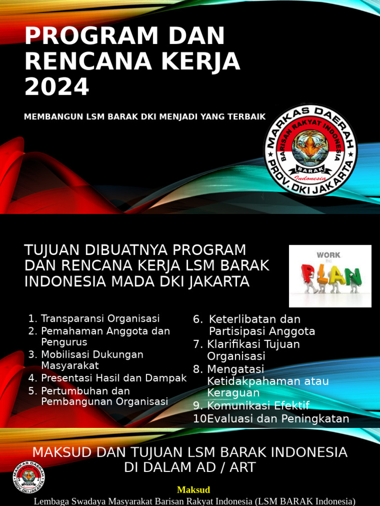 Program Dan Rencana Kerja 2024 | PDF | Karier & Perkembangan