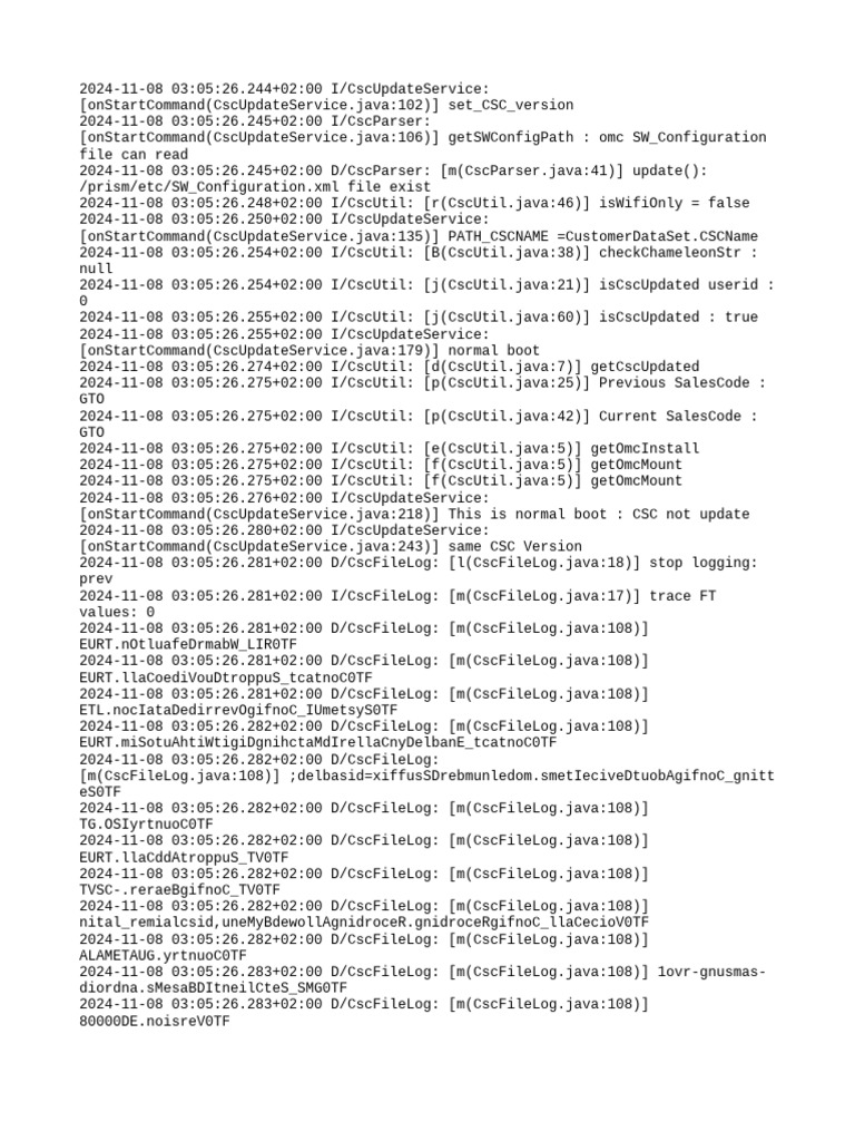 Prev CSC Log | PDF