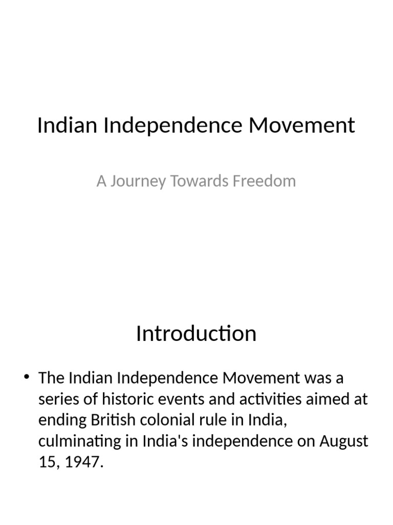 Indian Independence Movement | PDF